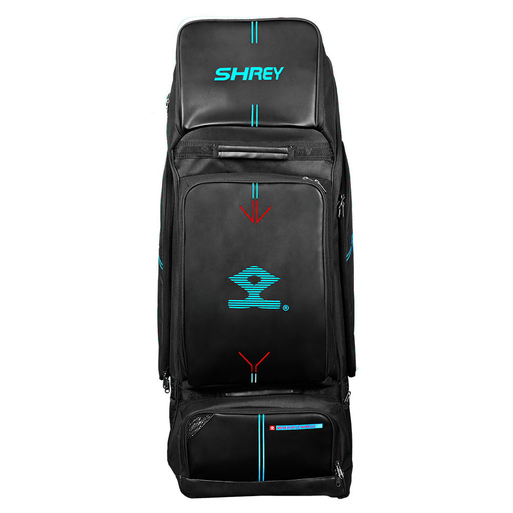 Shrey Meta Wheelie Duffle Bag (Black) | Serious Cricket